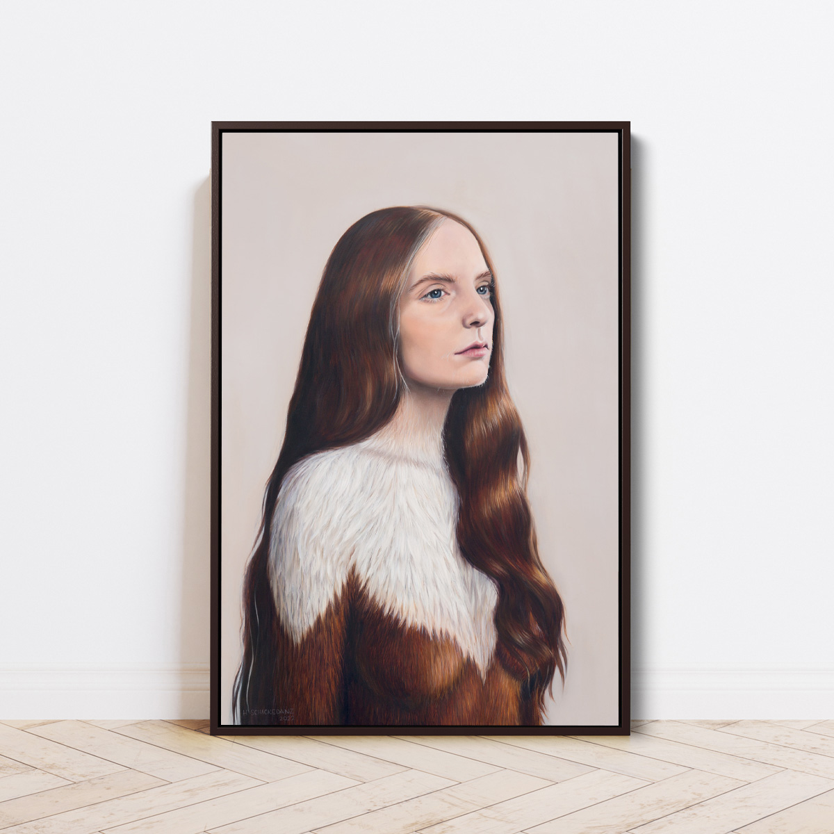 Brown female with white ruff | Limited Edition Art Print - Hannah ...